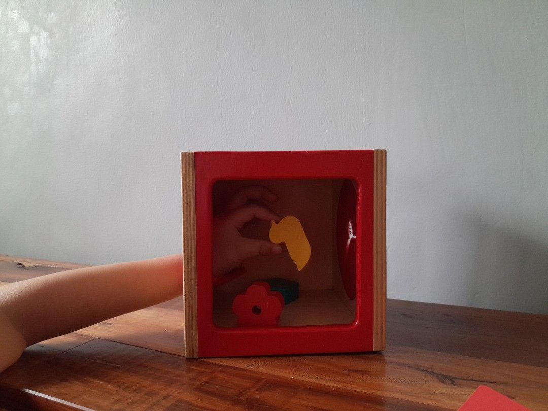 Wooden Touch and Guess Box, Hobbies & Toys, Toys & Games on Carousell