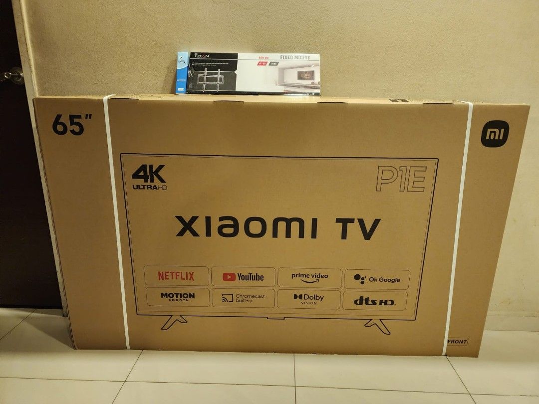 Xiaomi P1E 65 inch TV inclusive of antenna and wall mount, TV & Home Appliances, TV ...