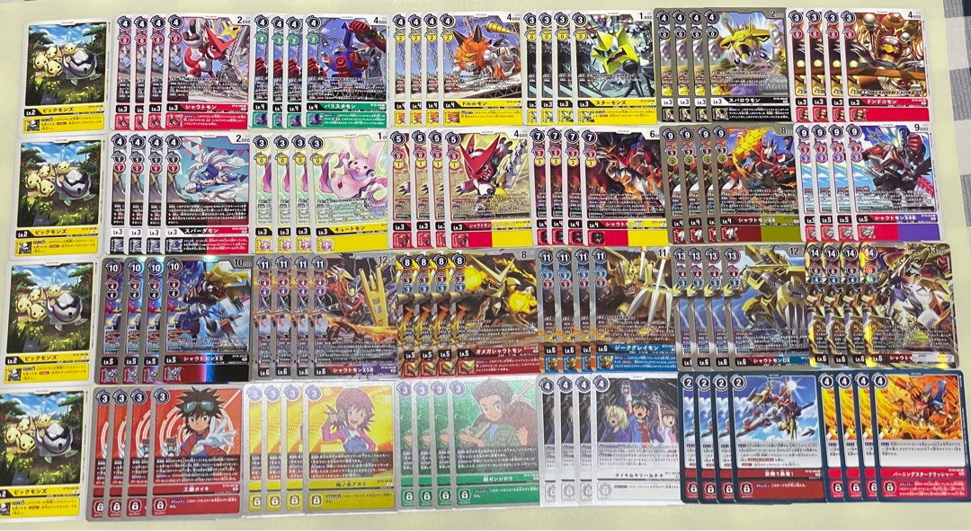 Xros Heart Deck full playset Digimon Card Game Shoutmon X7 Superior ...