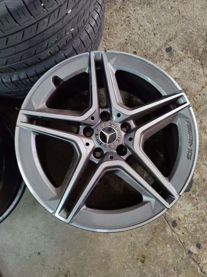 18 inch Original AMG rim, Car Accessories, Tyres & Rims on Carousell