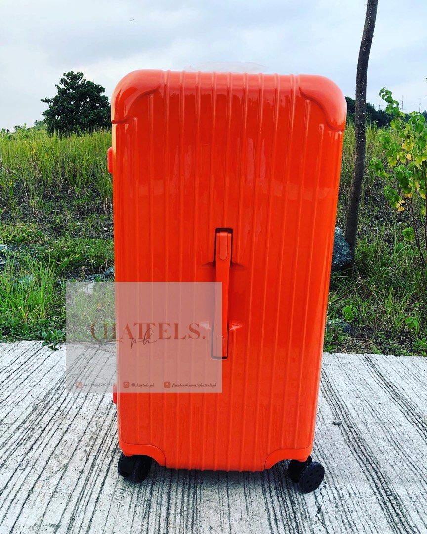 28inches Orange Premium Trunk Luggage, Hobbies & Toys, Travel, Luggage ...
