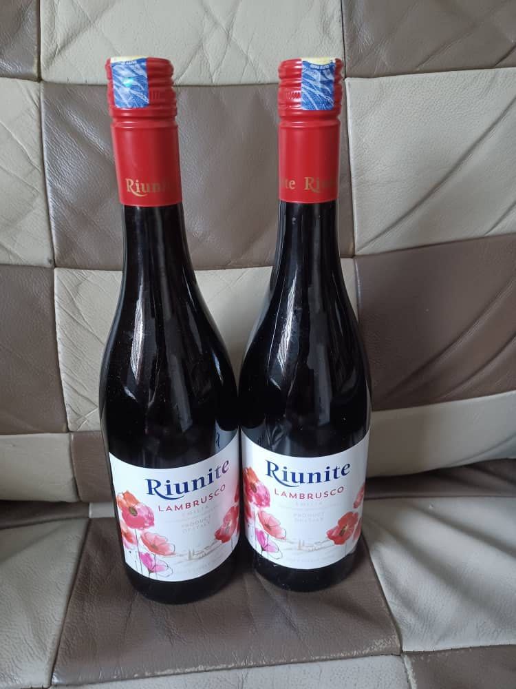 2 Riunite Lambrusco red wine, Food & Drinks, Other Food & Drinks on ...