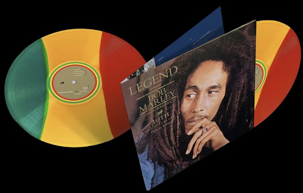 [30th ANNIVERSARY] BOB MARLEY - LEGEND VINYL RECORD | TRI-COLOUR SPLIT ...