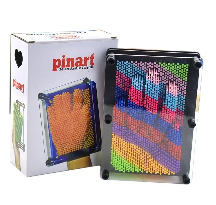 3D Rectangular Rainbow Pinart pin sculpture board toy, Furniture & Home Living, Home Decor ...