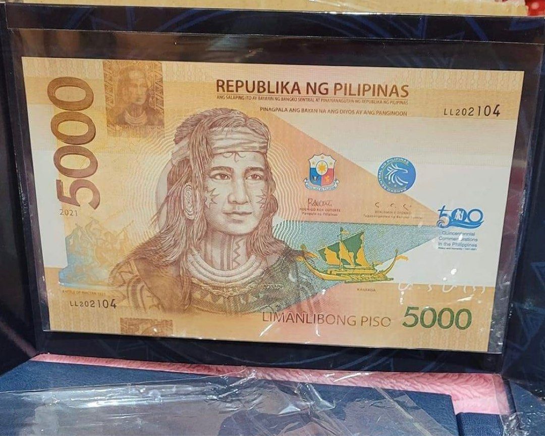5000 Piso Commemorative Philippines banknote, Hobbies & Toys ...