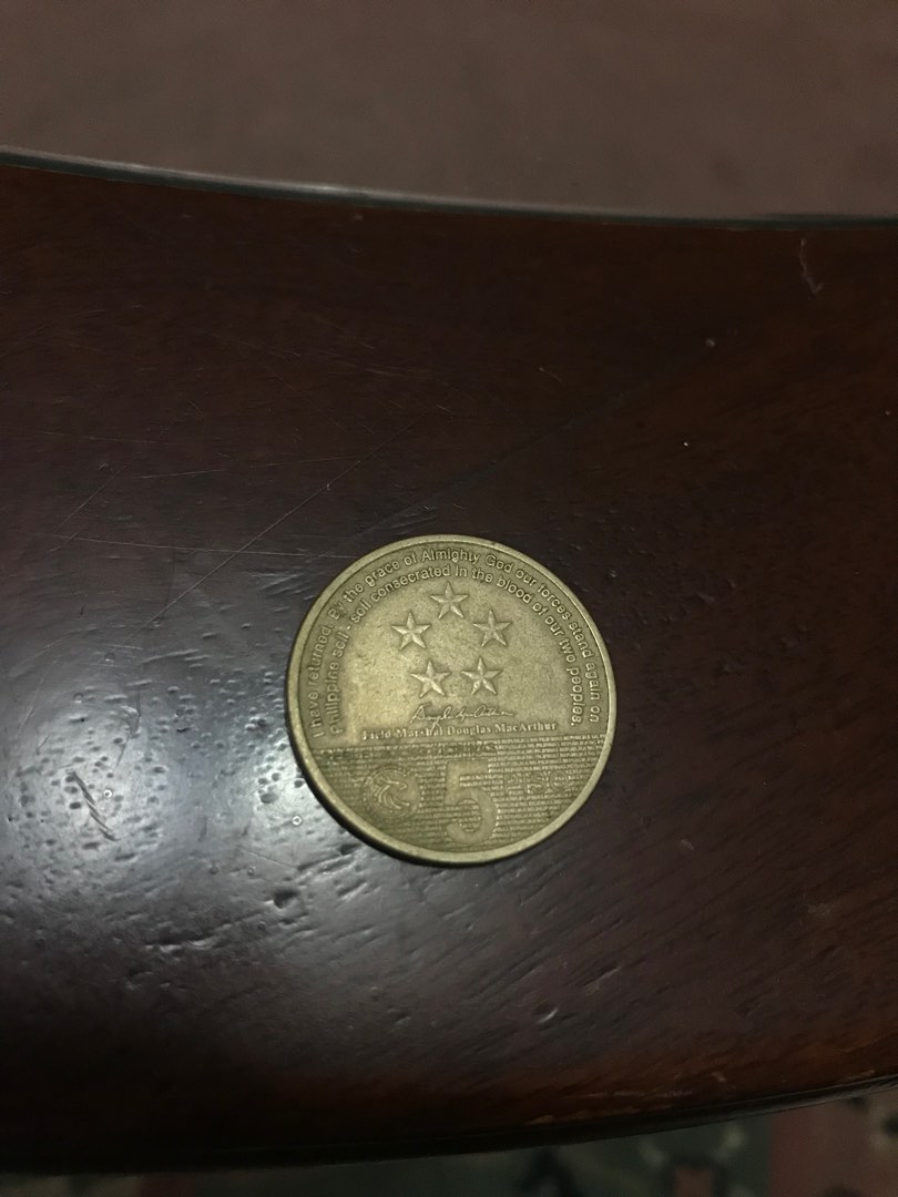 5 pesos BSP coin 70th anniversary, Hobbies & Toys, Memorabilia ...