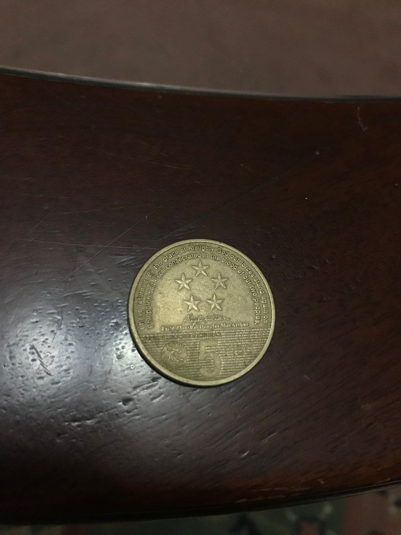 5 pesos BSP coin 70th anniversary, Hobbies & Toys, Memorabilia ...
