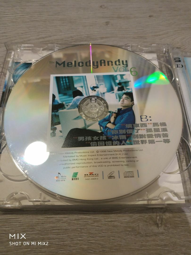 劉德華 melody andy vol.6 vcd 雙碟, 興趣及遊戲, 音樂、樂器 & 配件, 音樂與媒體 - CD 及 DVD - Carousell