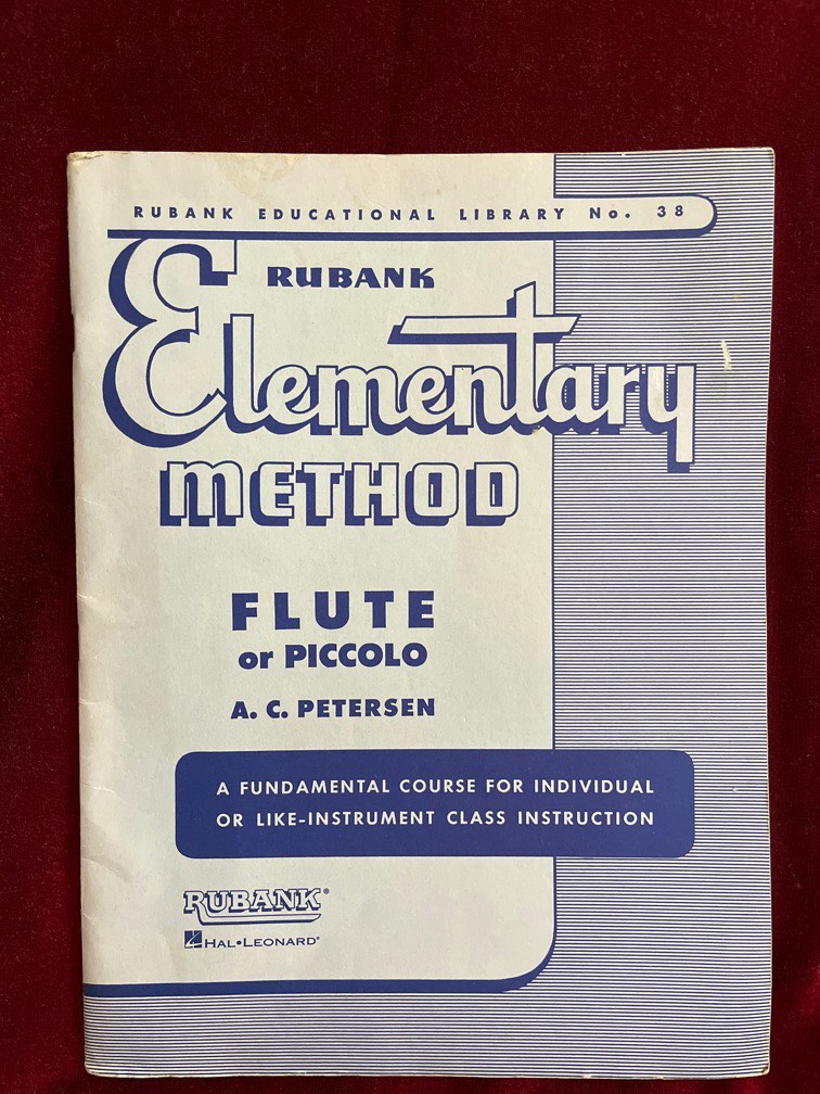 小學/中學 學長笛必用！！Rubank Elementary Method (Flute or Piccolo) A.C. Peterson ...