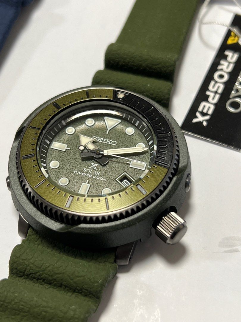 精工 SEIKO Prospex Mini Tuna 吞拿魚罐頭200M Diver's 潛水錶, 名牌, 手錶 - Carousell