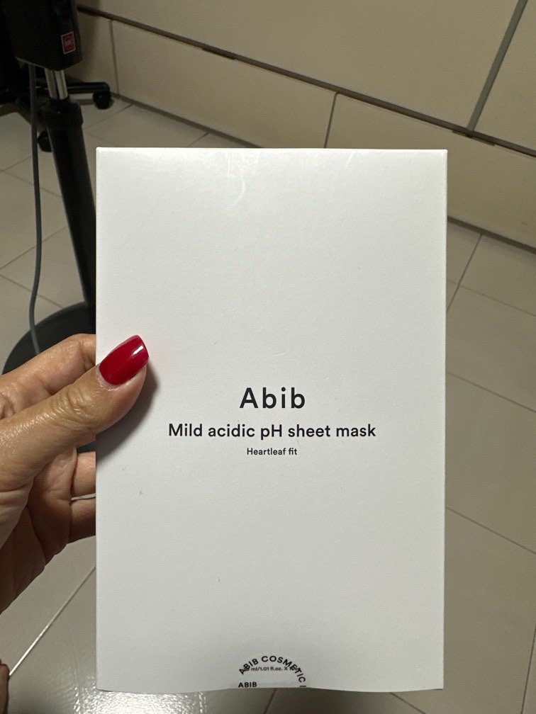 Abib mild acidic PH sheet mask Heartleaf Fit, Beauty & Personal Care ...