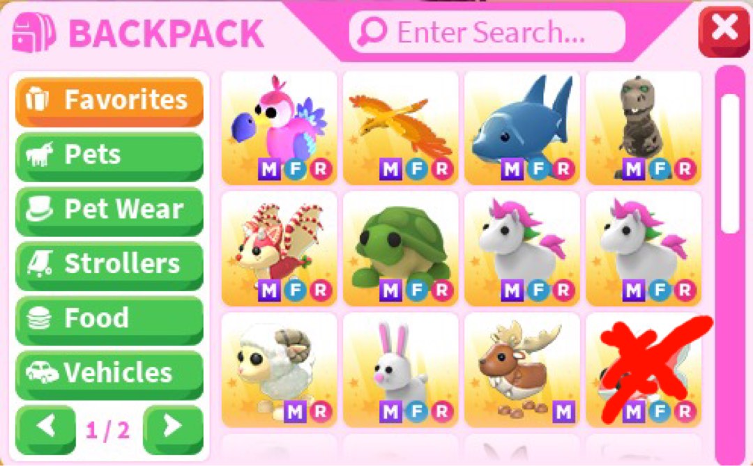 (ADOPT ME) MEGA PETS for Sale, Video Gaming, Gaming Accessories, In ...