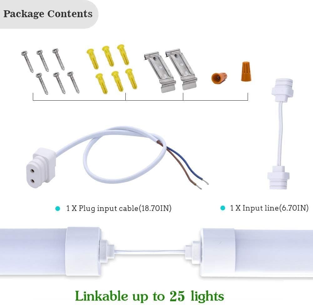 Airand LED Tube Light, 60 CM 2ft LED Luminaire IP66 Workshop Light 18W ...