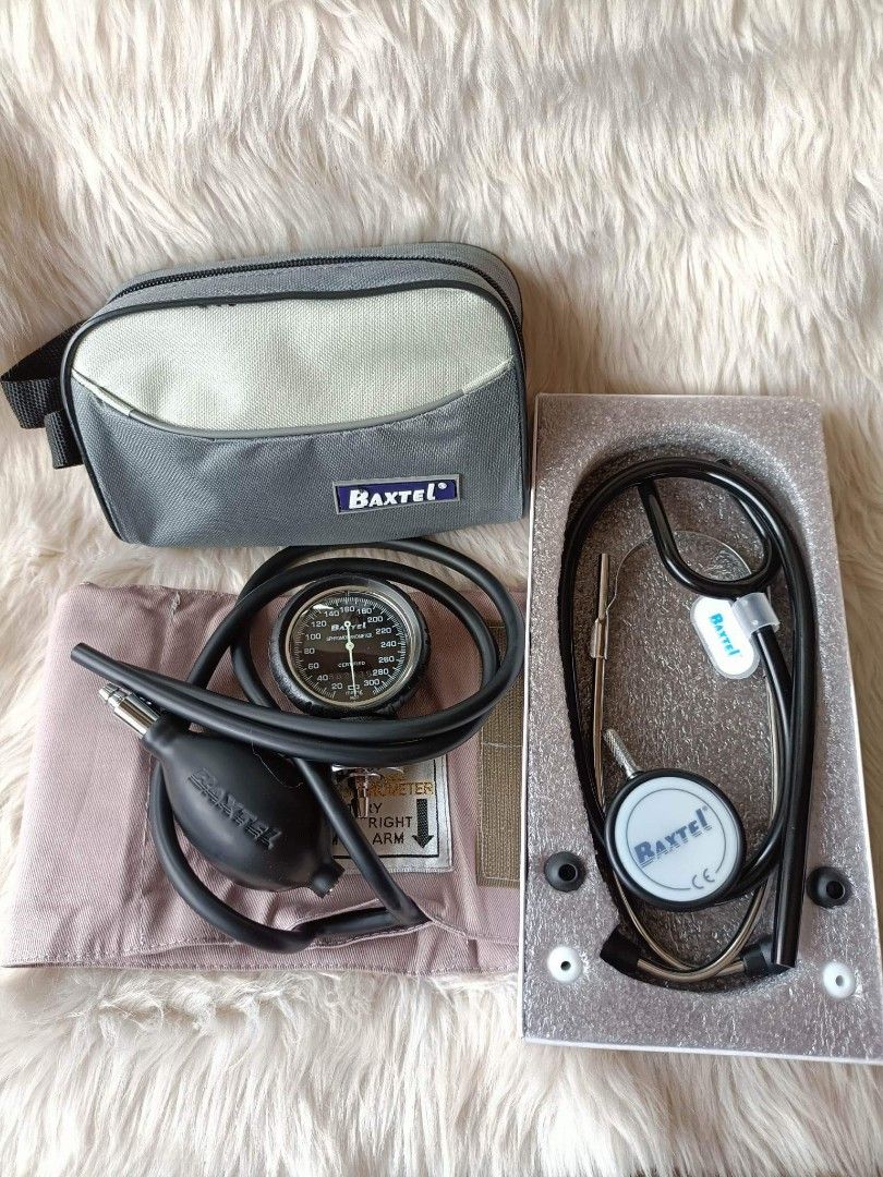 APG Baxtel Aneroid Sphygmomanometer With Stethoscope Black, Health ...