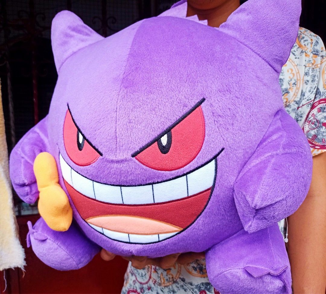Authentic Gengar super Jumbo plush toy Japan pokemon, Hobbies & Toys ...
