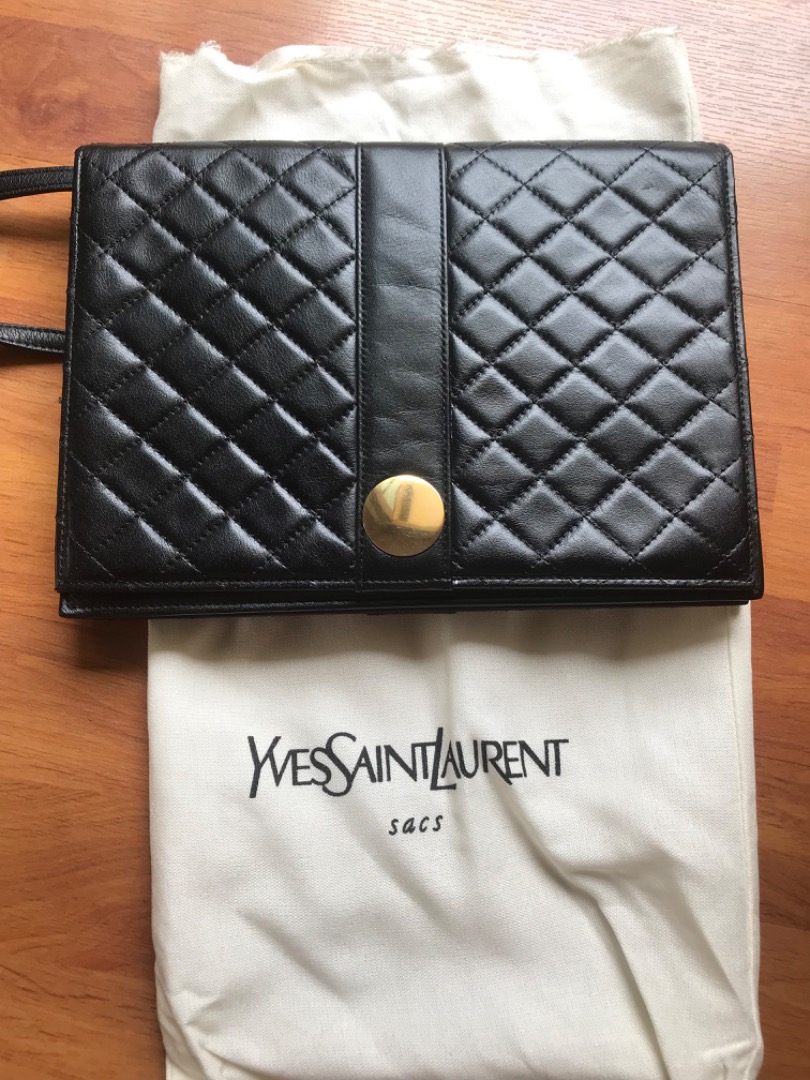 Authentic YSL sling / clutch bag, Luxury, Bags & Wallets on Carousell