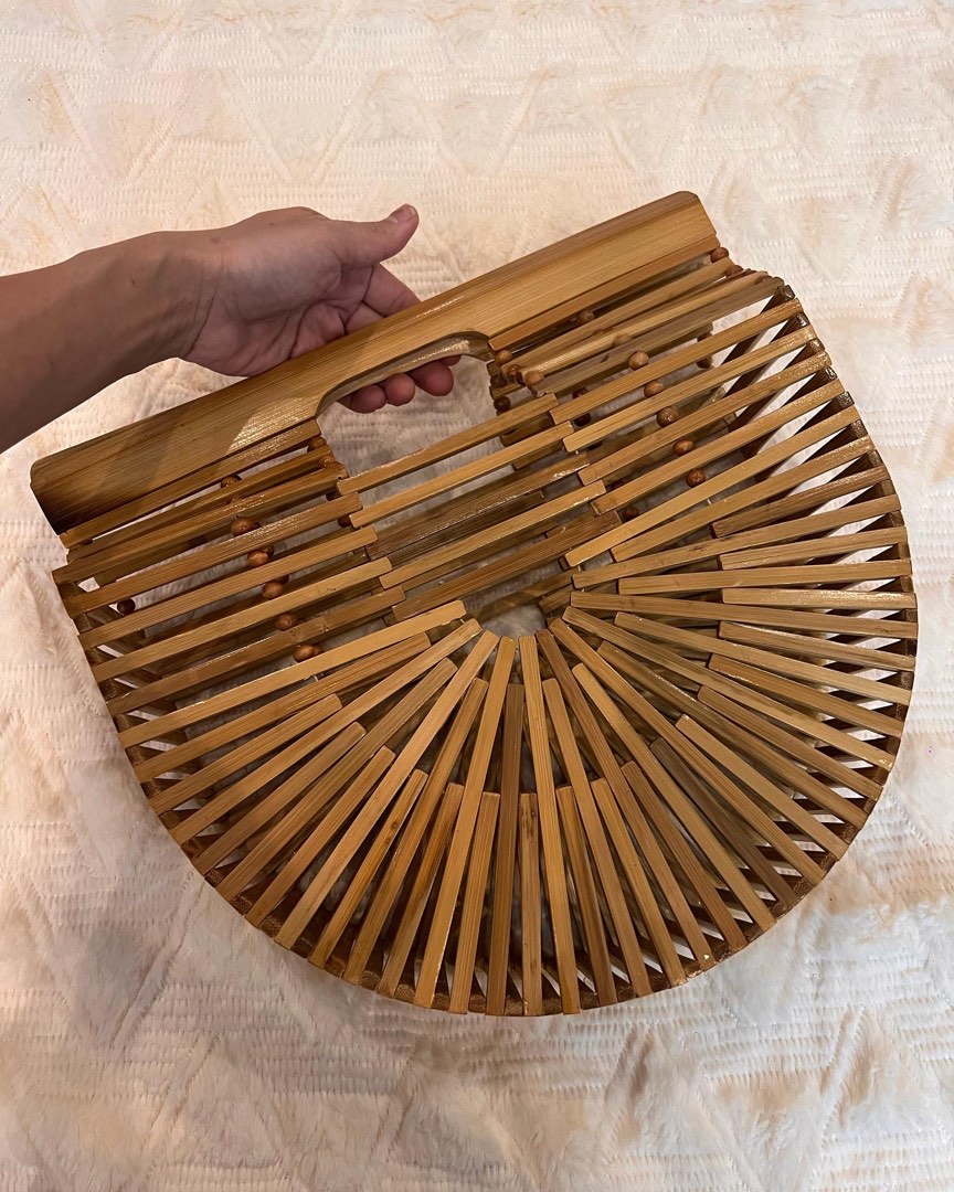 Bamboo Ark Bag (wood), Women's Fashion, Bags & Wallets, Tote Bags on ...