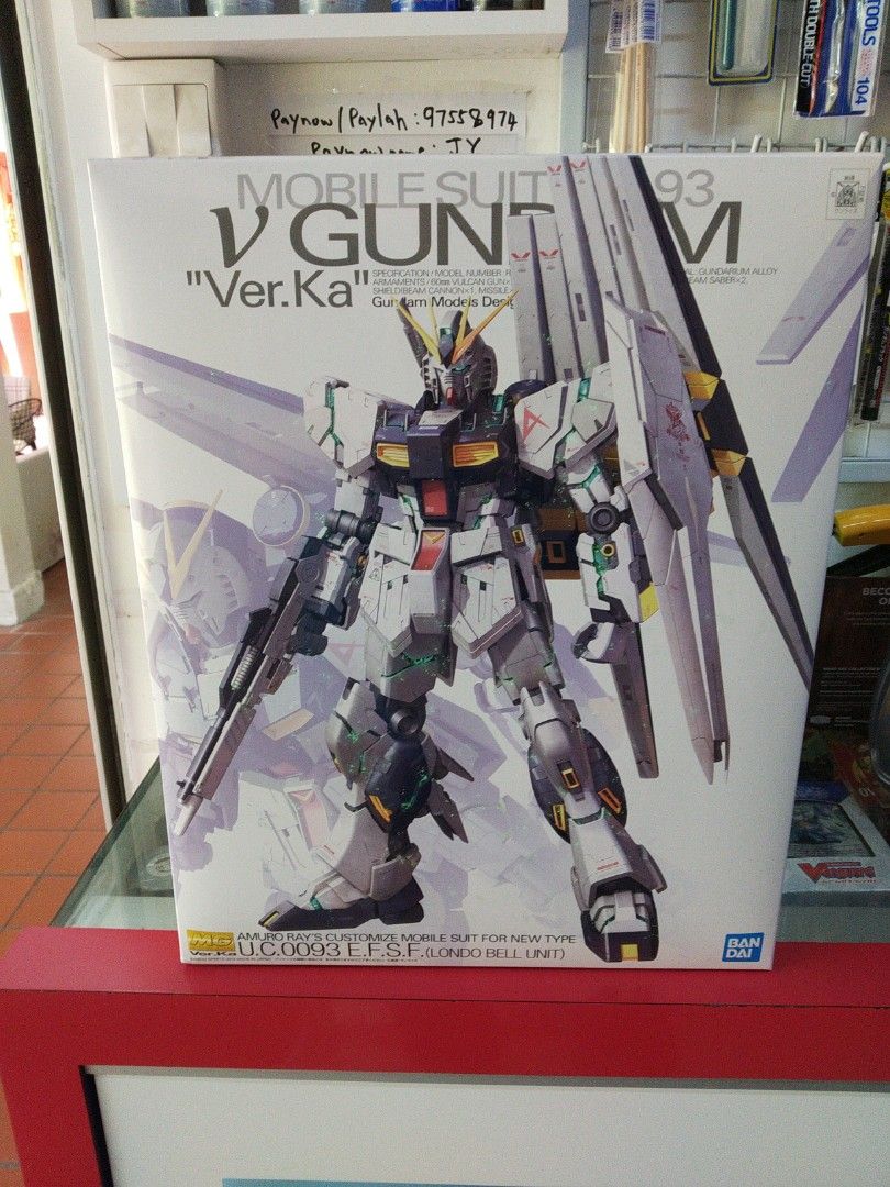 Bandai MG Master Grade 1/100 Nu Gundam Ver. ka, Hobbies & Toys, Toys ...