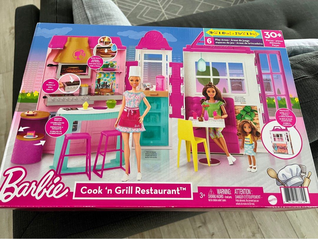 Barbie cook and grill restaurant, Hobbies & Toys, Toys & Games on Carousell