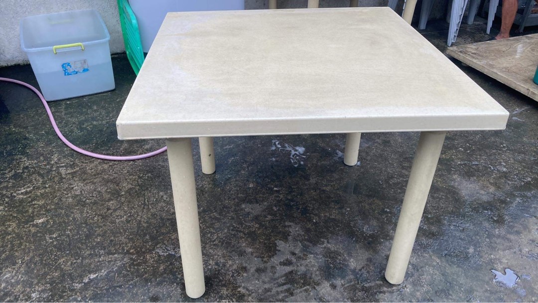 Beige Cofta Tables 36x36, Furniture & Home Living, Outdoor Furniture on ...