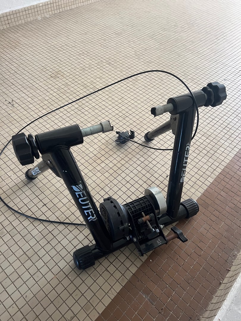 Bike trainer stand indoor riding exercise stand with wheel magnetic ...