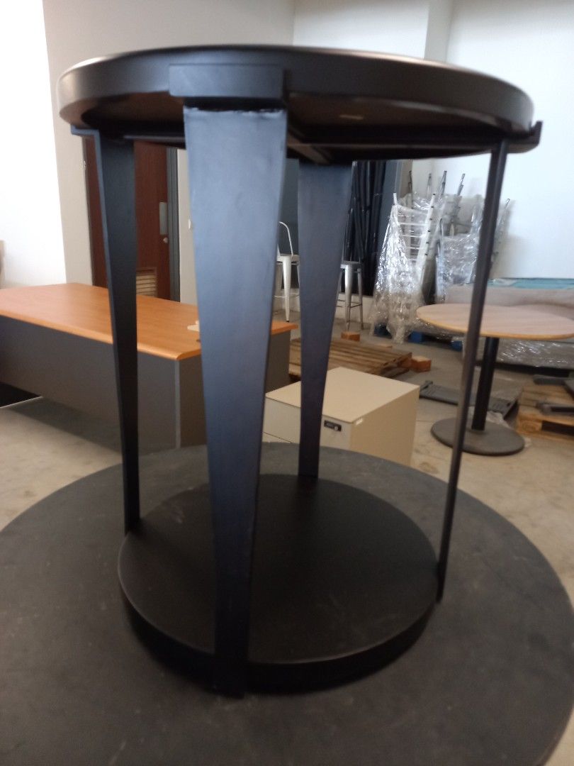 Black Round Table, Furniture & Home Living, Furniture, Tables & Sets on ...