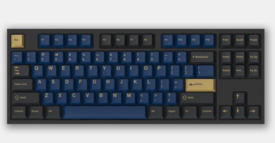 Blue samurai keycaps double shot pbt, Computers & Tech, Parts ...