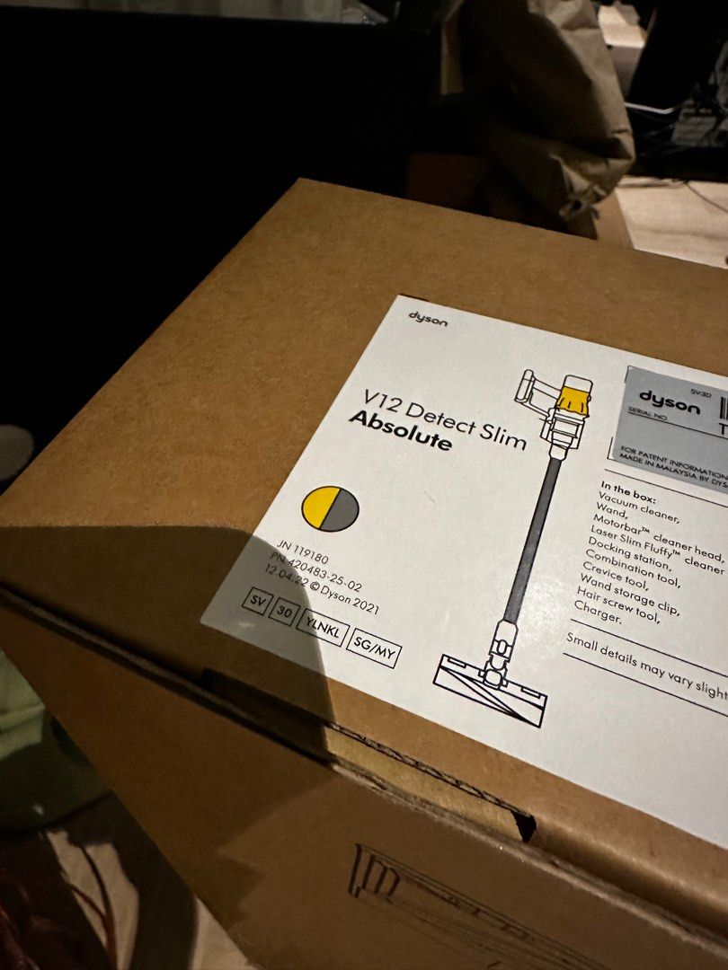 [BNIB] DYSON V12 DETECT SLIM ABSOLUTE, TV & Home Appliances, Vacuum ...