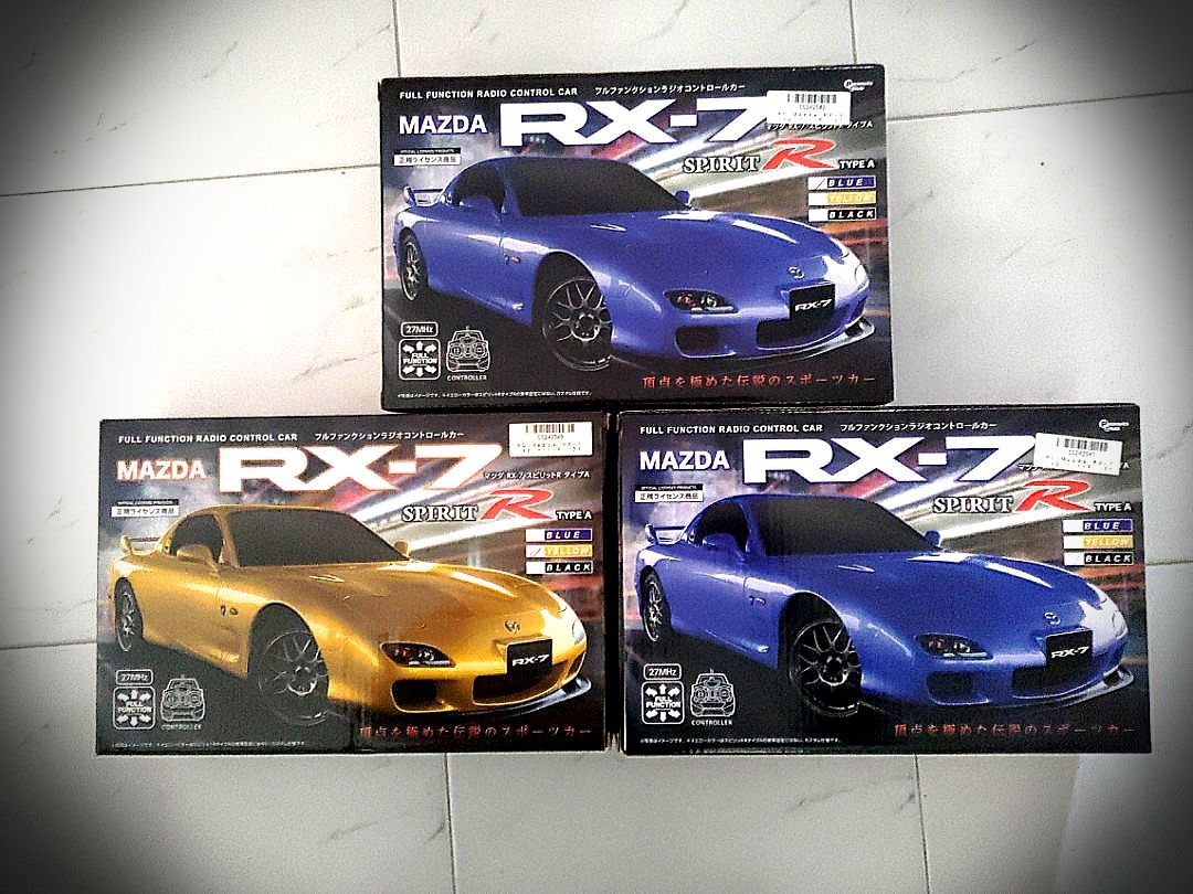 [BNIB] Mazda RX7 RC Car [Toreba] 3 colours 1 set, Hobbies & Toys, Toys ...