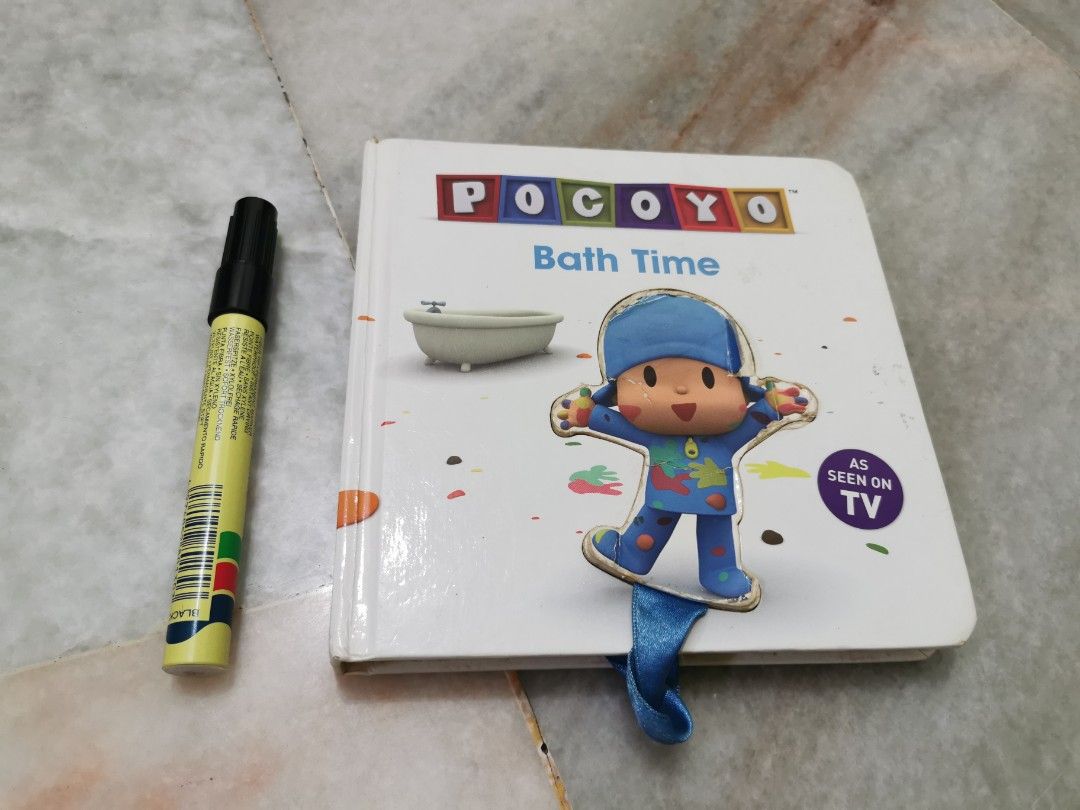 Board book ~ Pocoyo Bath Time interactive, Hobbies & Toys, Books ...