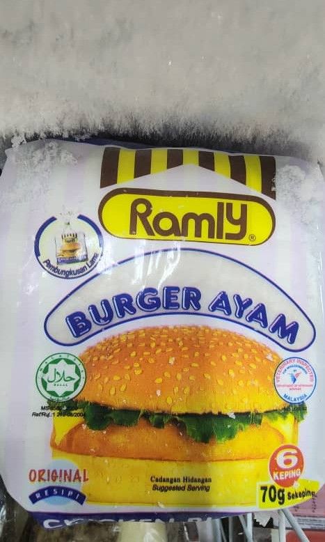 Burger Ramli Patty's, Food & Drinks, Chilled & Frozen Food on Carousell