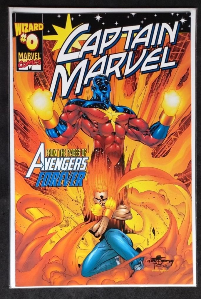 Captain Marvel Wizard 0 (1999) Avengers Forever, Hobbies & Toys, Books ...