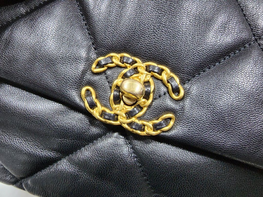 Chanel 19 Black GHW Classic Flap Jumbo Mini Rectangle, Luxury, Bags ...
