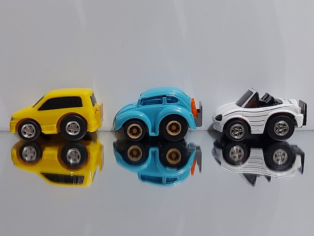 Choro Q Vintage Volkswagen Beetle, Nissan Cube and Hanshin Tigers Mazda ...