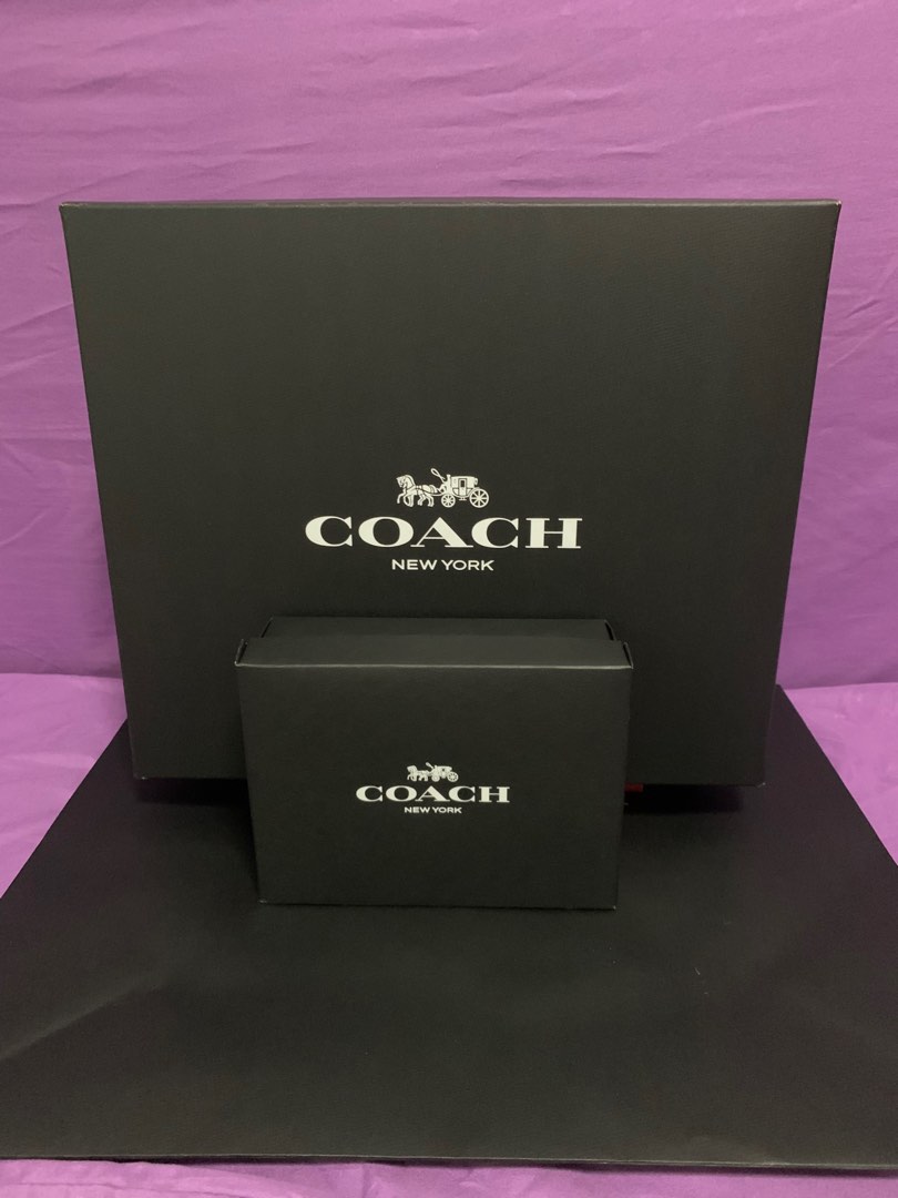 Coach - paper bag and paper boxes (small and large size), Everything ...