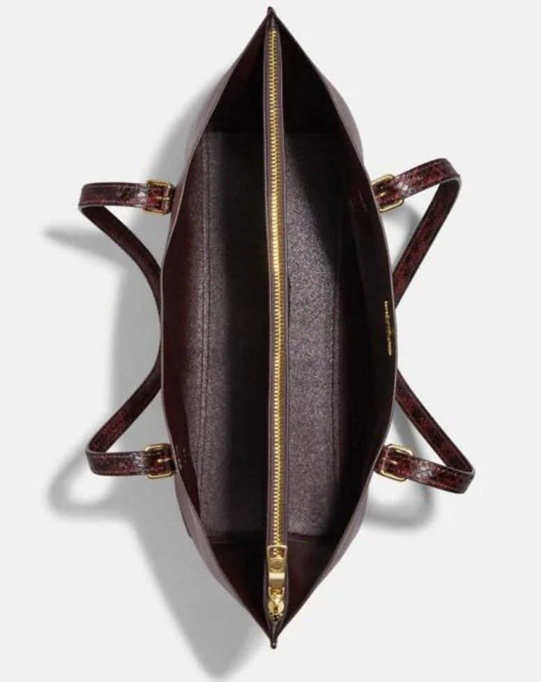 COACH SNAKE EMBOSSED MOLLIE TOTE, Luxury, Bags & Wallets on Carousell