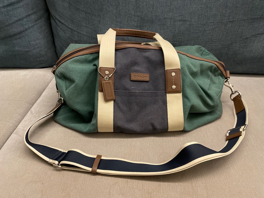 Coach Tri-Coloured Duffel Bag, Men's Fashion, Bags, Sling Bags on Carousell