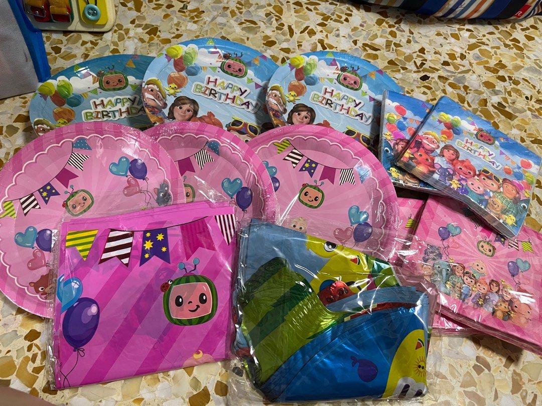 Cocomelon party sets, Babies & Kids, Going Out, Other Babies Going Out ...