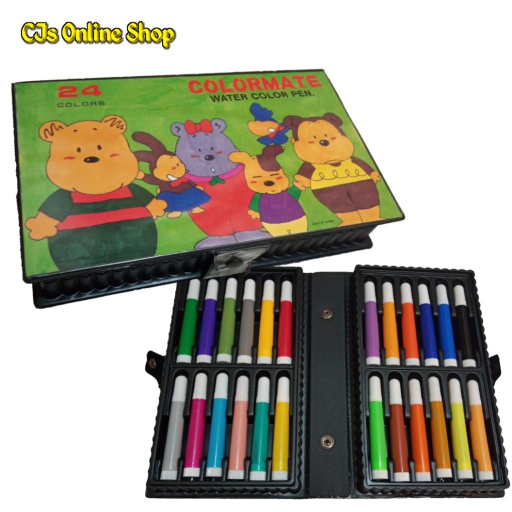 Watercolor Pen 24 Colors Colormate Brand, Hobbies & Toys, Stationary ...