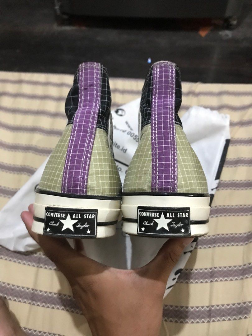 Converse Ct70s Hi Quad Ripstop, Fesyen Pria, Sepatu , Sneakers di Carousell