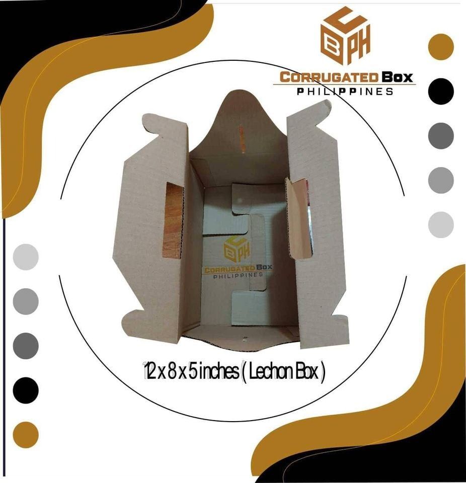 Corrugated Lechon Belly Box corrugated box, Furniture & Home Living ...