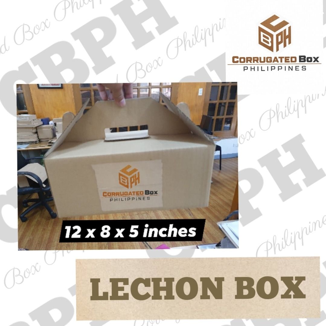 Corrugated Lechon Belly Box corrugated box, Furniture & Home Living ...