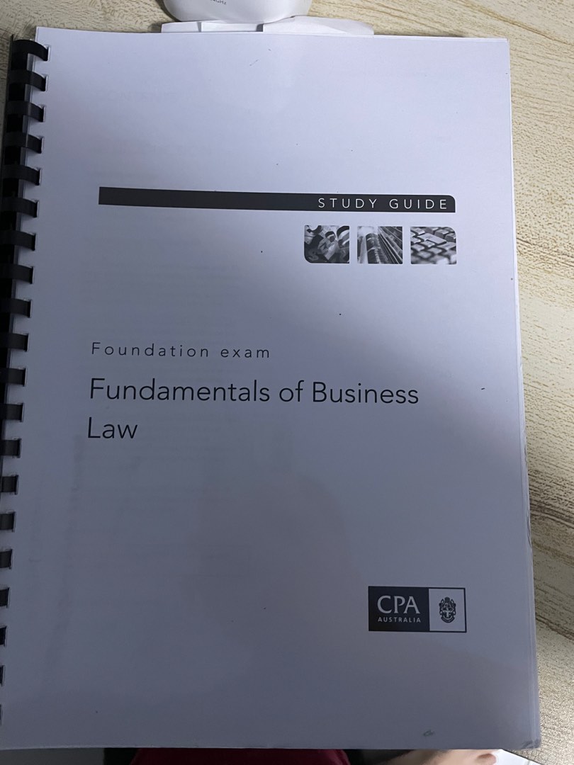 CPA Australia - Fundamental of Business Law, Hobbies & Toys, Books ...