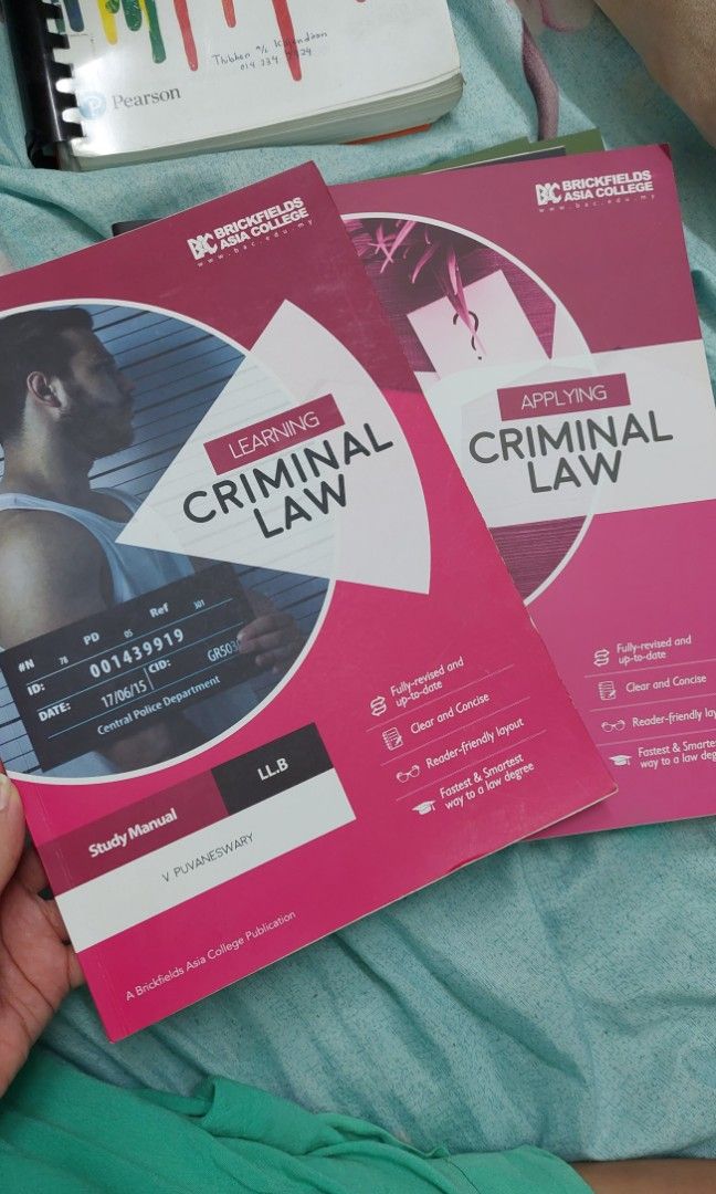 Criminal Law Study Manual and Past Year Questions Book, Hobbies & Toys ...
