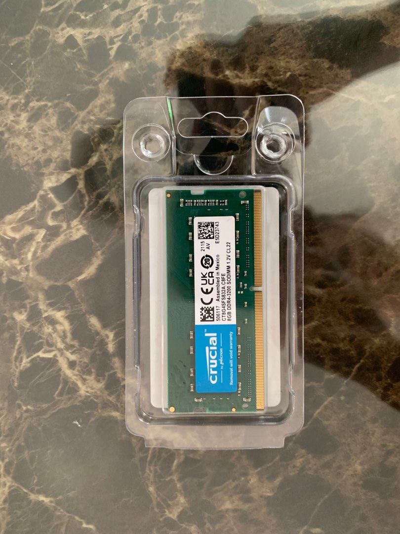 Crucial 8gb RAM, Computers & Tech, Laptops & Notebooks on Carousell