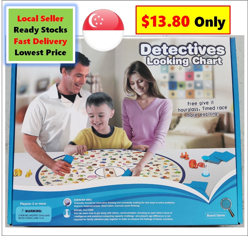 Detectives Looking Chart / Educational Memory Training Game For Kids ...