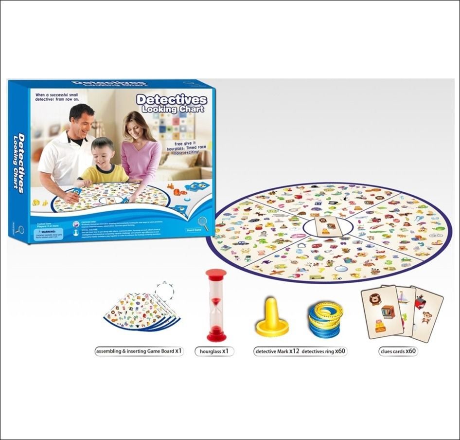 Detectives Looking Chart / Educational Memory Training Game For Kids ...
