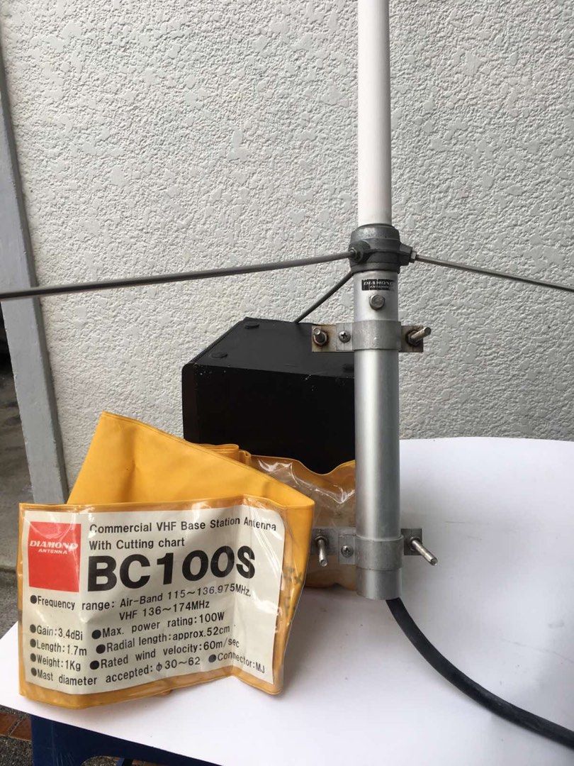 DIAMOND BASE ANTENNAS BC100S VHF /BC200 UHF PAIR, Announcements on ...