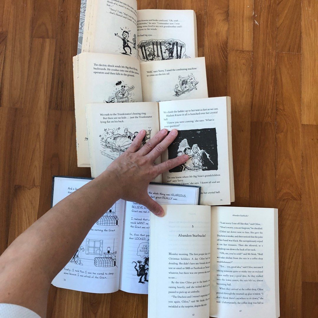 Dog Man, Roald Dahl, Storey Treehouse, Wimpy Kid, David Walliams, Dork ...