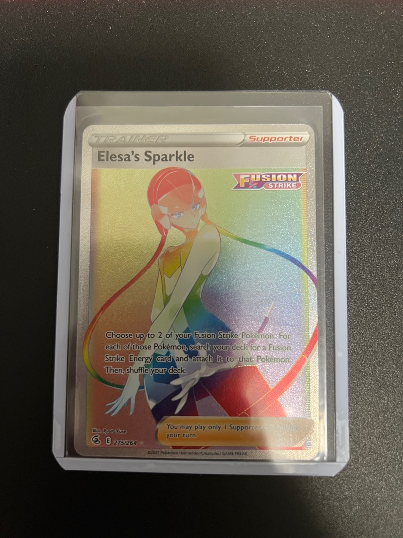 Elesa's Sparkle Pokémon card, Hobbies & Toys, Toys & Games on Carousell
